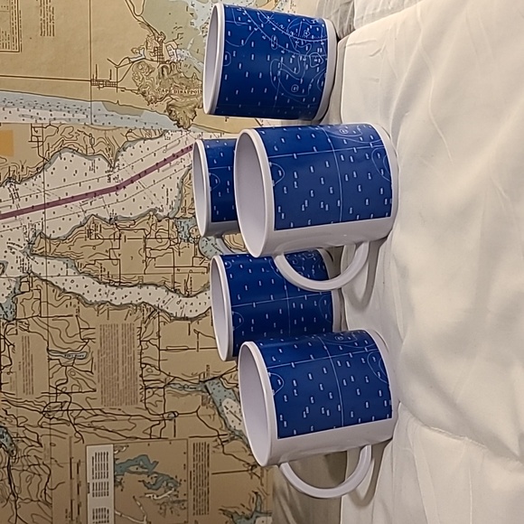 West Marine | Other | West Marine Marineware Navigation Mug Set 5 Mugs ...